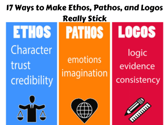 17 Ways to Make Ethos, Pathos, and Logos Really Stick - Teaching Expertise