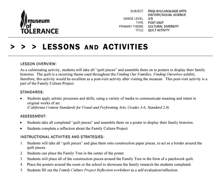 22 Captivating Culture Quilt Activities - Teaching Expertise 22 Captivating Culture Quilt Activities - Teaching Expertise